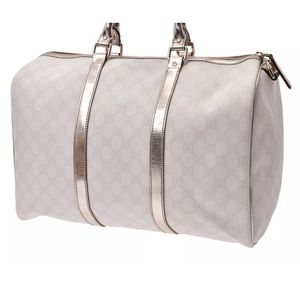 Gucci | Bags | Authentic Gucci Pvc Bag Silver | Poshmark